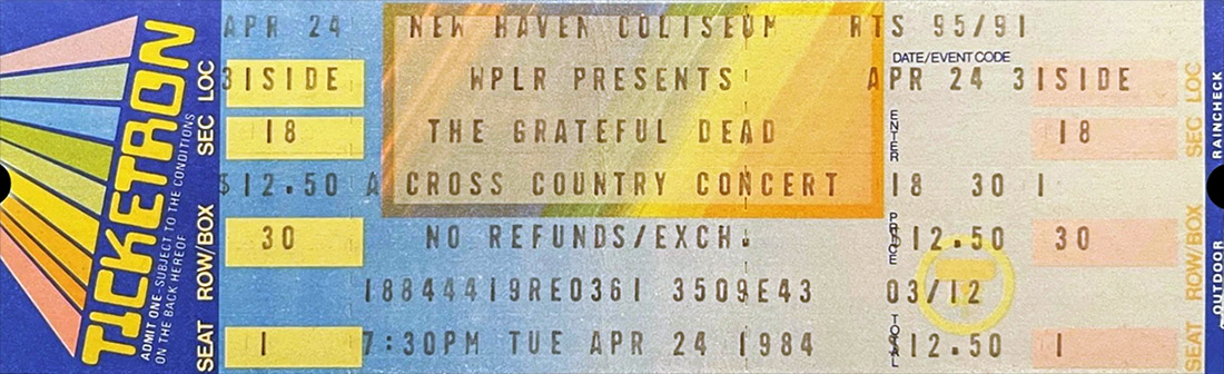 GDSets.com - 1984–1986: Tickets & Stubs